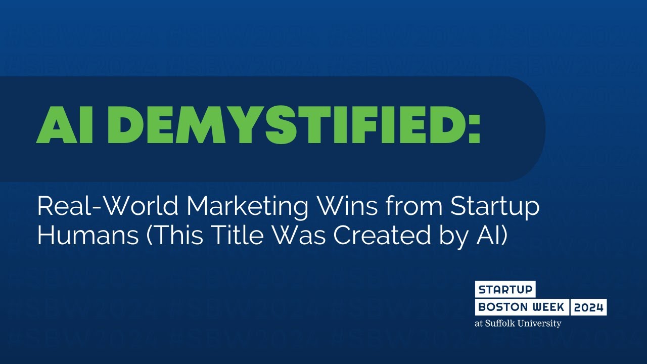 AI Demystified Real World Marketing Wins from Startup Humans This Title ...