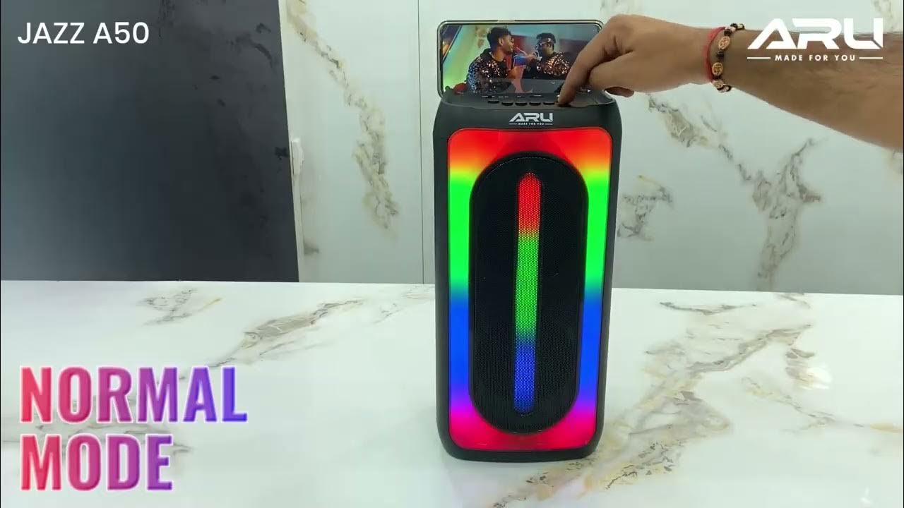 🔥 JAZZ-A50 | 50W RGB Bluetooth Speaker | BOOMING Sound | TWS | BT 5.3 | Best Party Speaker 2025 ...
