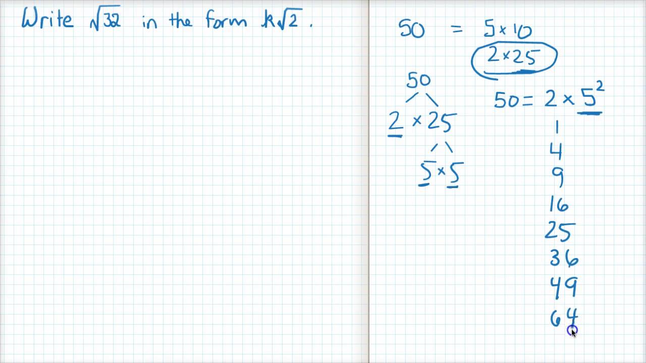 Multiply, divide and simplify radicals - YouTube