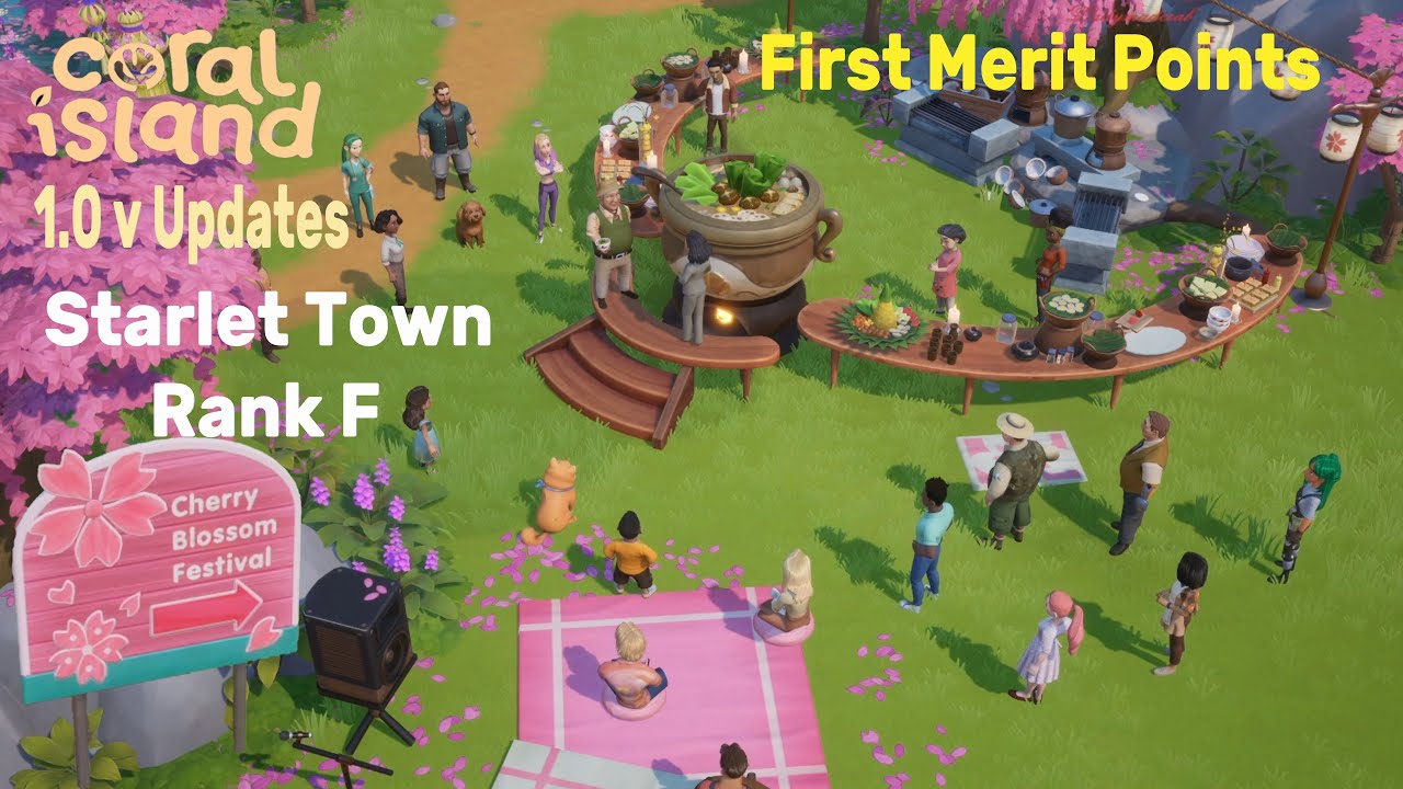 Starlet Town Rank F, Cherry Blossom Festival & Merit Points - CORAL ...