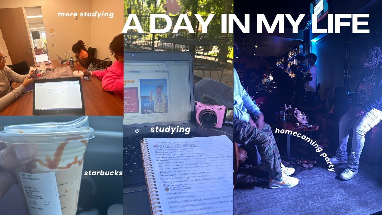 getting my priorities together first | studying for exam + homecoming ...