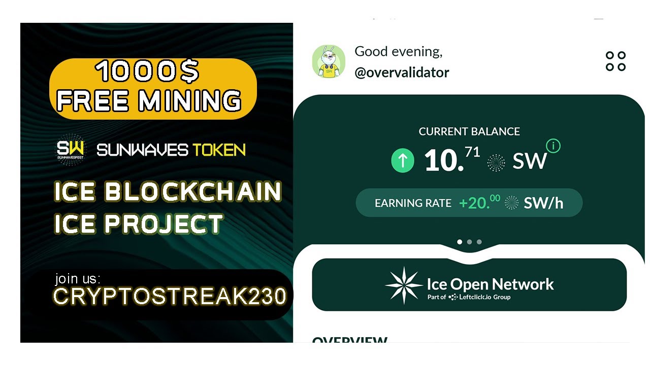 Earn Sunwaves Tokens: New Mining App on Ice Network! - YouTube