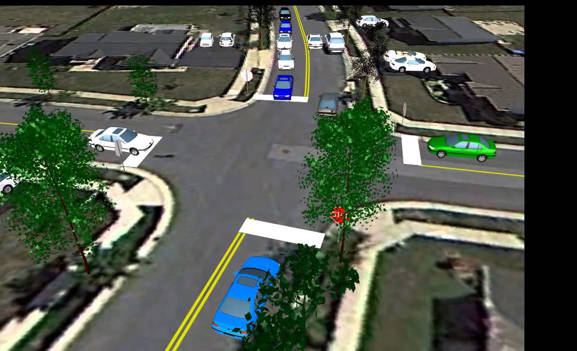 All (4) Way Stop with School Buses - YouTube