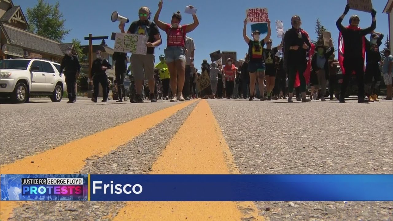 Hundreds Attend Justice For George Floyd Protest In Frisco - YouTube
