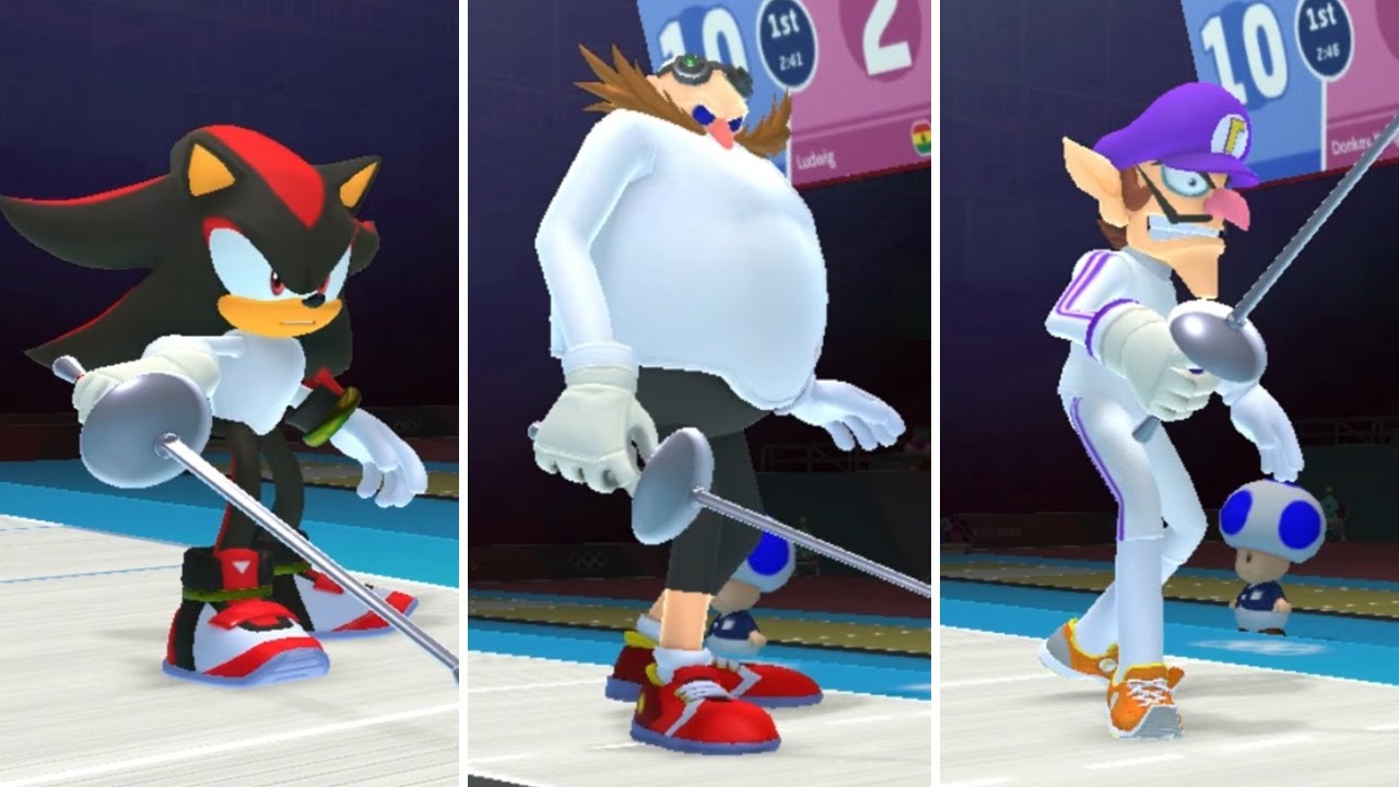 Mario & Sonic at the Olympic Games Tokyo 2020 - All Characters Fencing ...