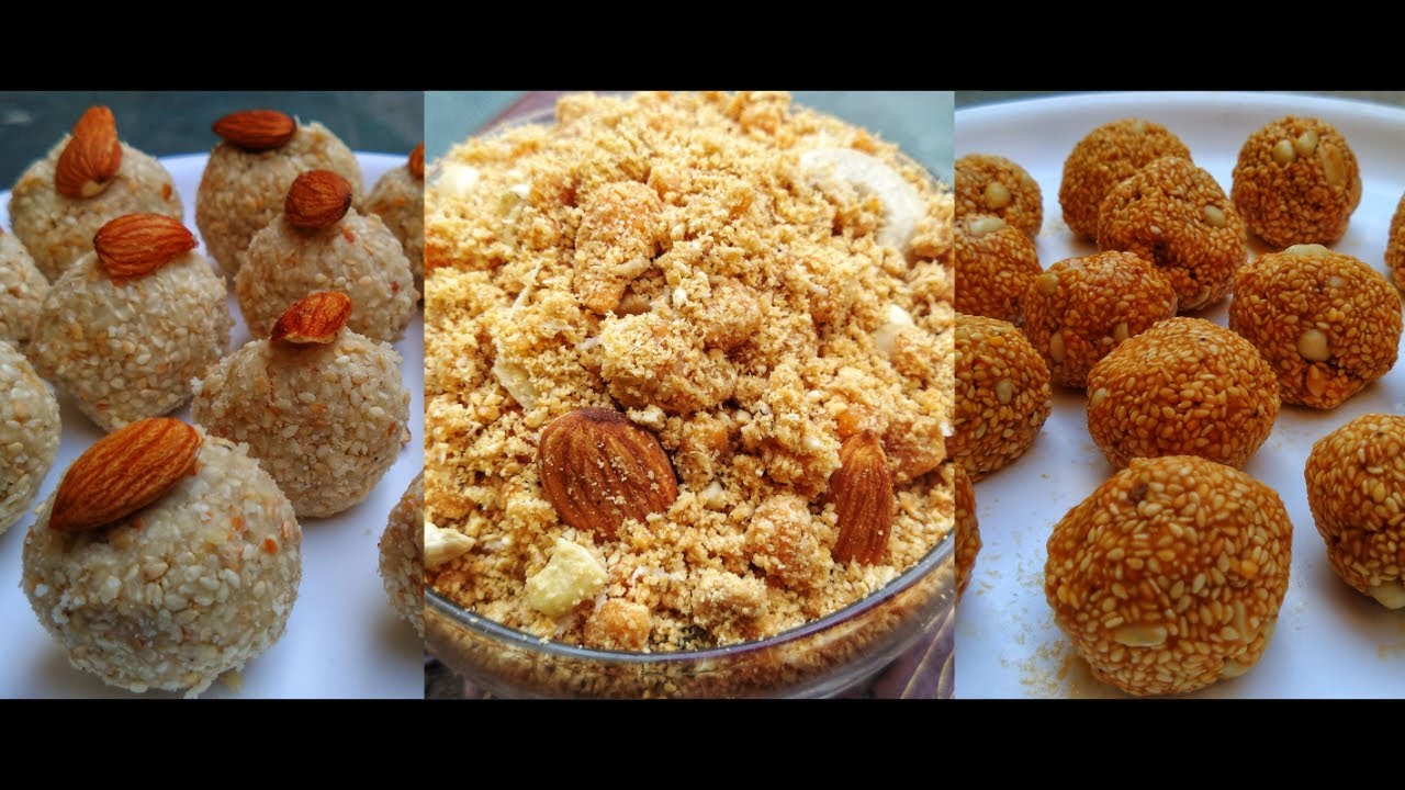 Lohri & Makar Sankranti Recipes | Khoya Til Ladoo | Pugga | Gud Til ...