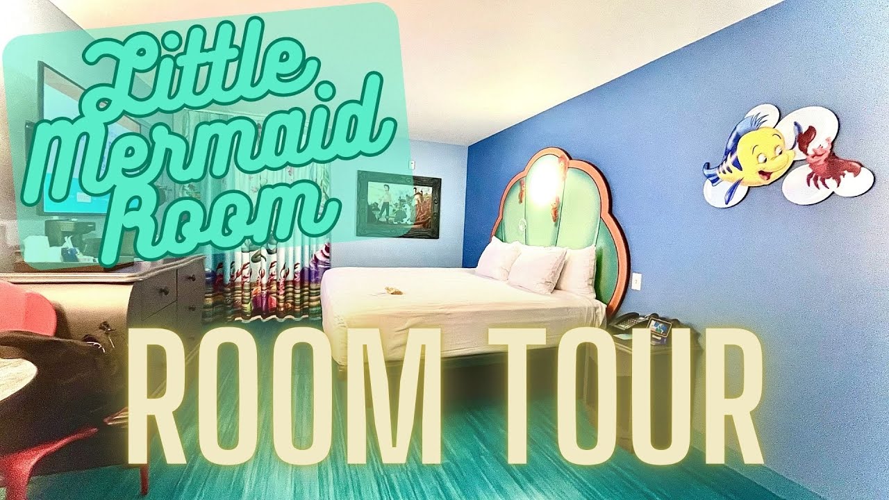 Disney's Art of Animation Little Mermaid Room Tour - August 2023 - YouTube
