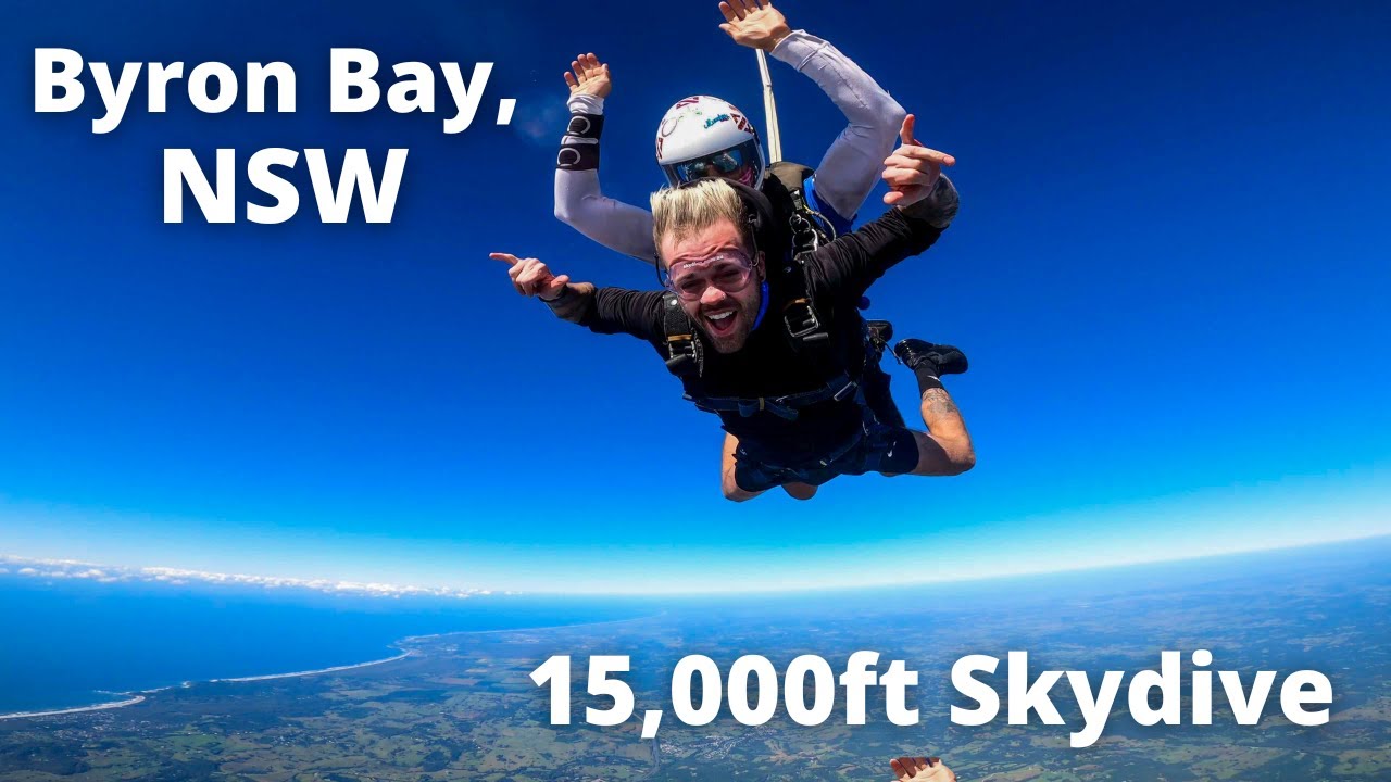15,000ft Tandem Skydive | Byron Bay, NSW, Australia | EP13 - YouTube