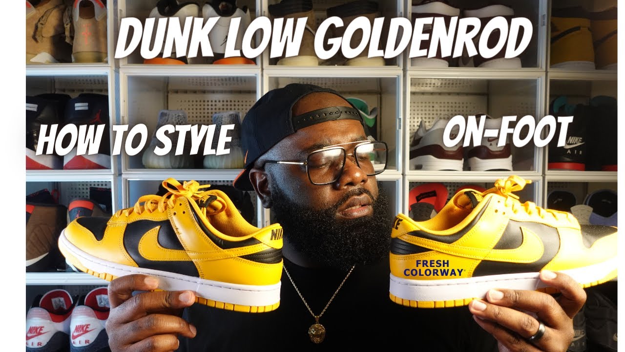Nike Dunk Low Goldenrod (Pollen): Review & How to style - YouTube