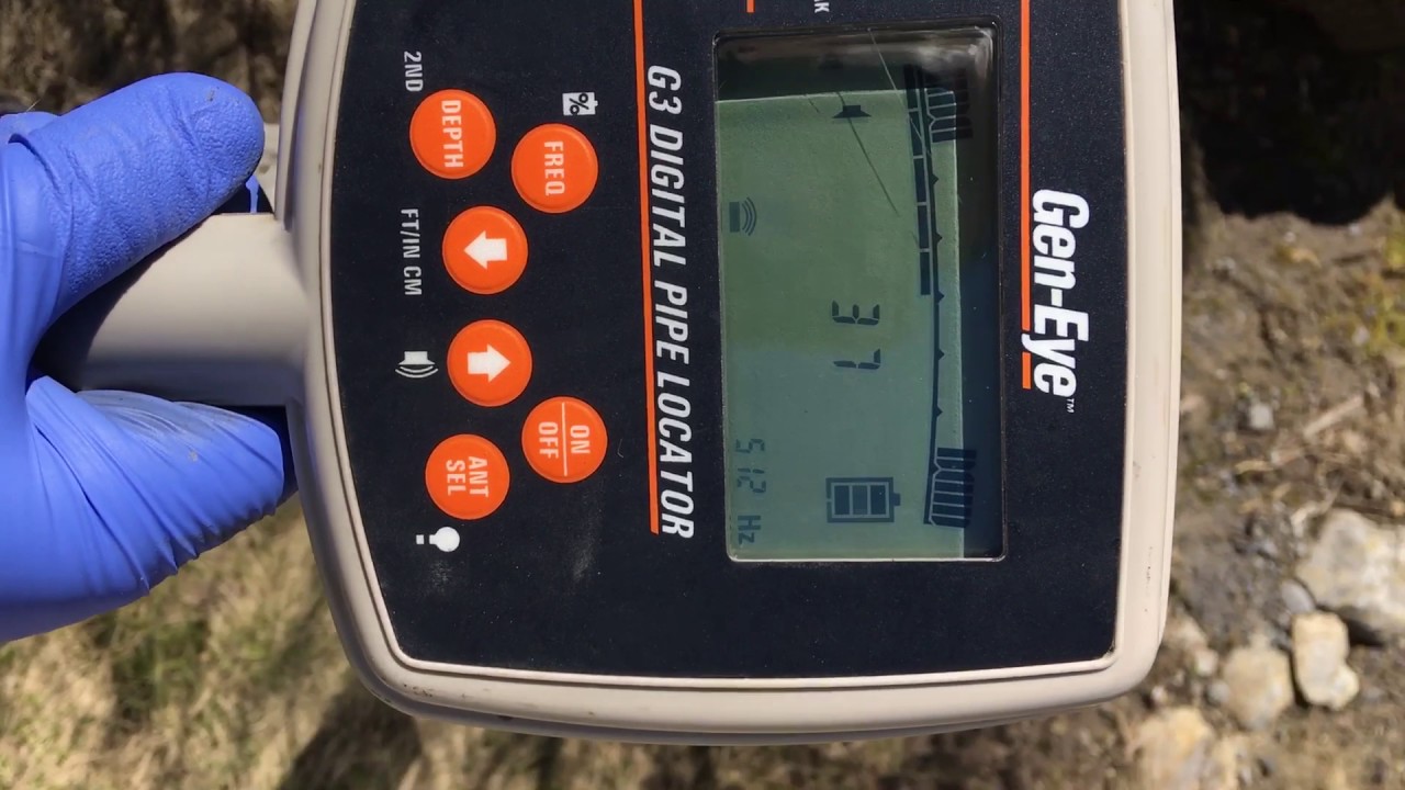 Using Gen-Eye locator to find a broken sewer - YouTube