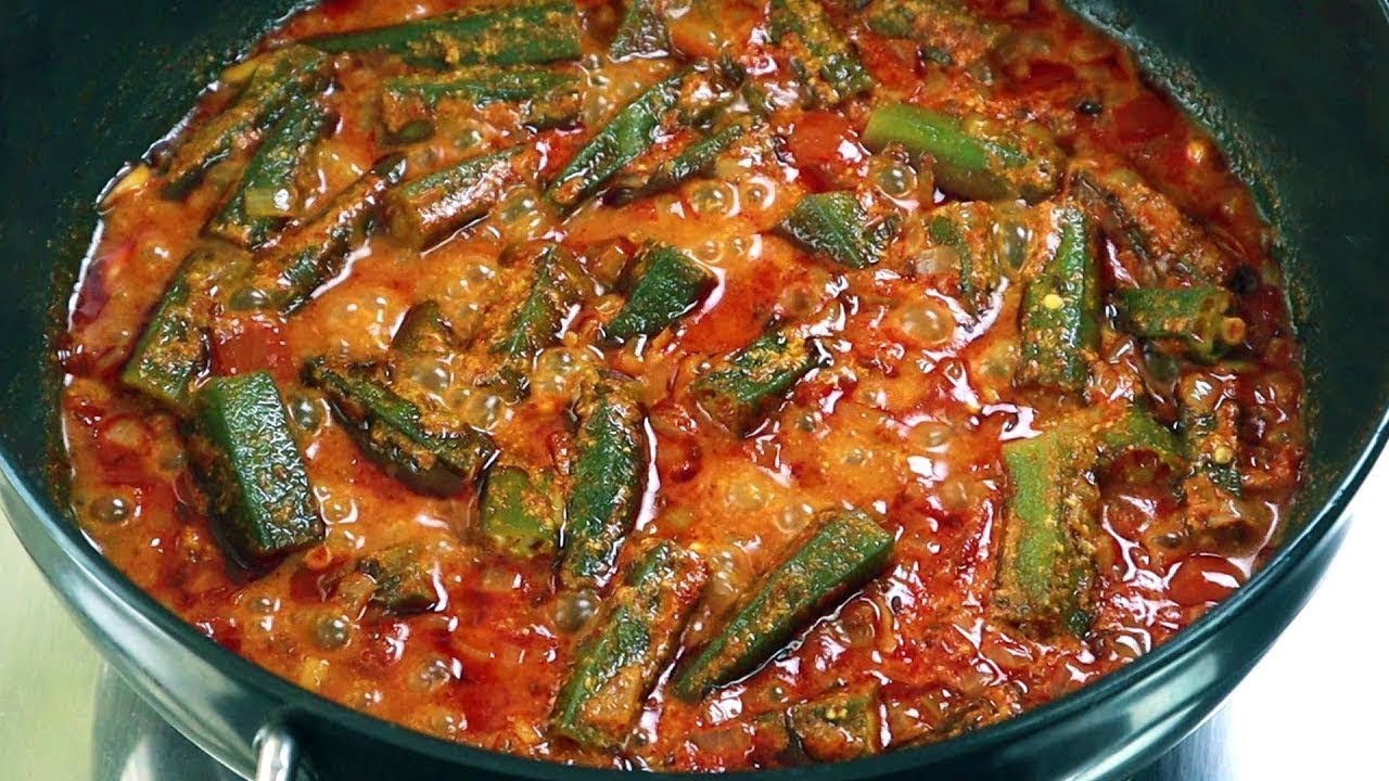 Vendakkai Curry in Tamil | Vendakkai Masala | Vendakkai Puli Curry ...