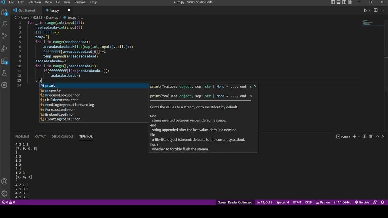 Codeforces Round 847 | Premutation | Python - YouTube