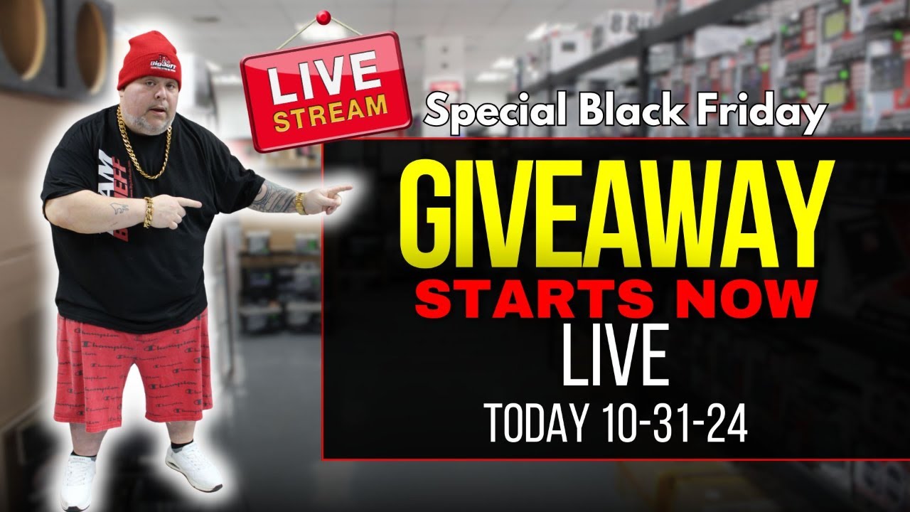 DS18 Black Friday Car Audio Give Away Podcast Giveaway ! - YouTube