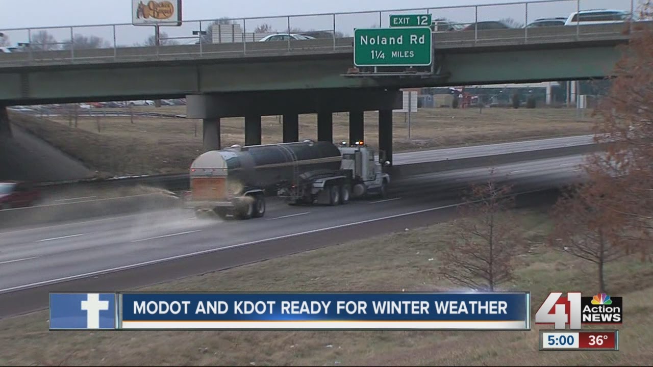 MoDOT and KDOT prepare for winter weather - YouTube