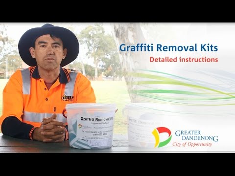 How to use a graffiti removal kit - City of Greater Dandenong - YouTube