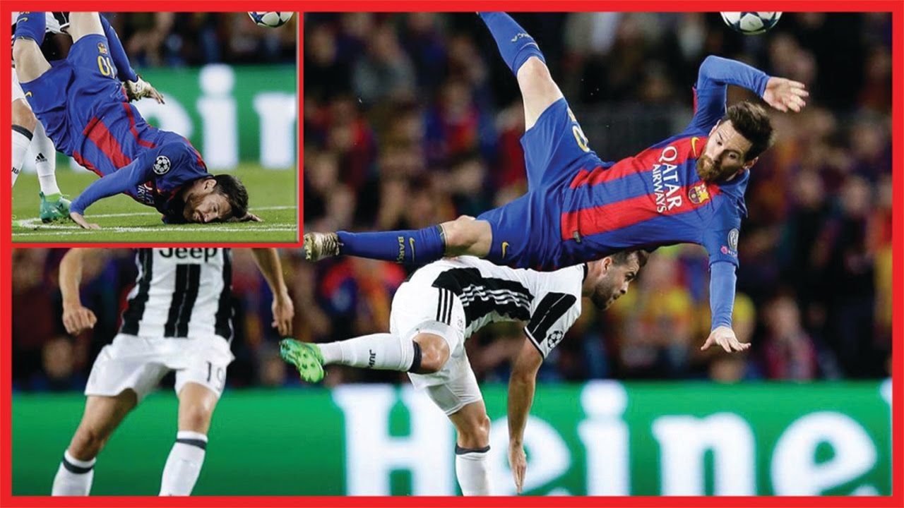 Leo Messi Almost Broke a Neck!!! HD - YouTube