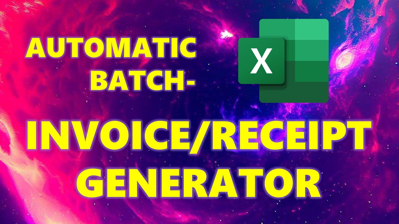 Invoice & Receipt Automatic Batch Generator - YouTube