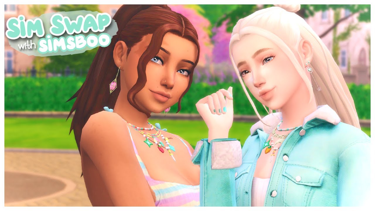 Star Sign Sim Swap with Simsboo ♊💚 || Sims 4 CAS Collab - YouTube