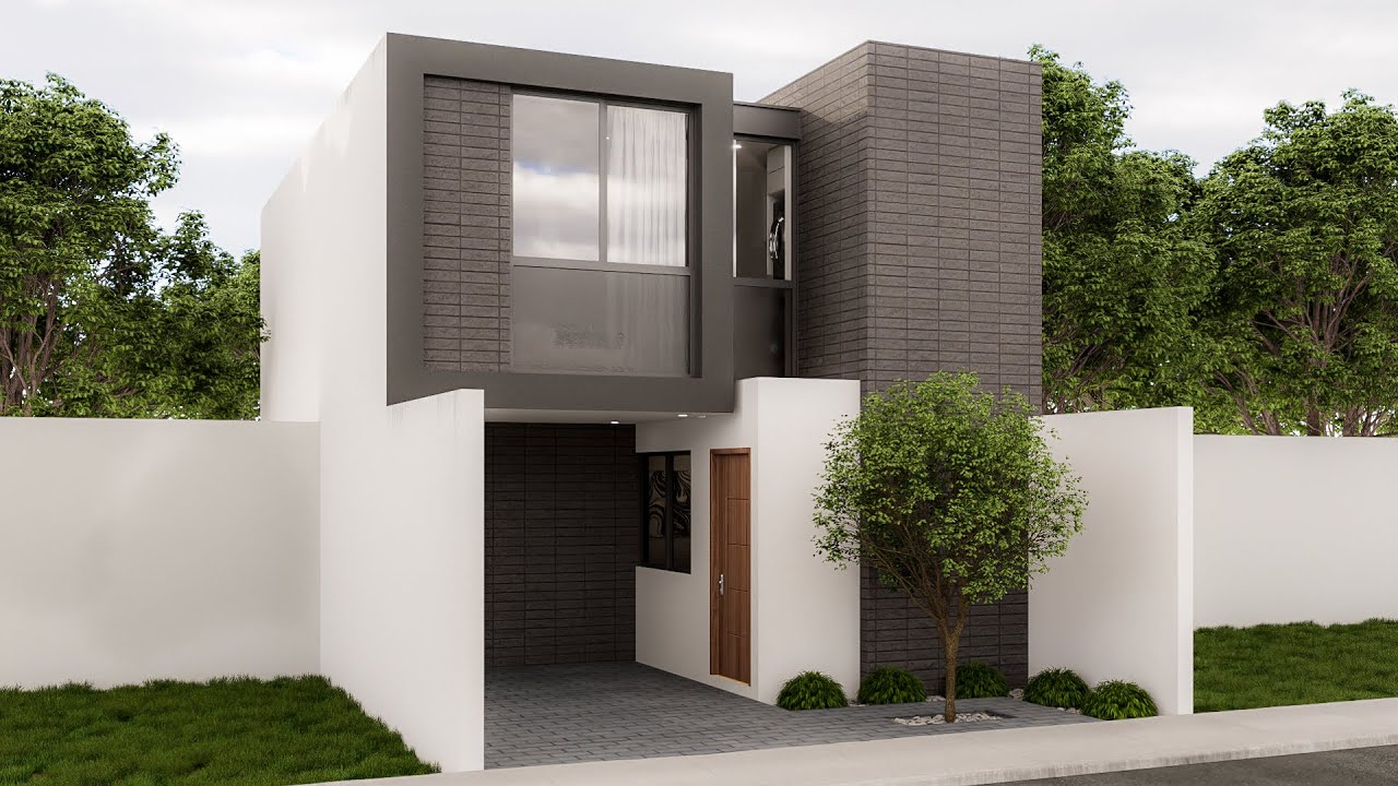 House Design 6x15 Meters | Casa de 6x15 metros - YouTube
