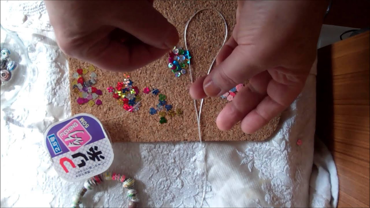 Paper Beads for making bracelet #5; with Daiso Beads/Glitters - YouTube