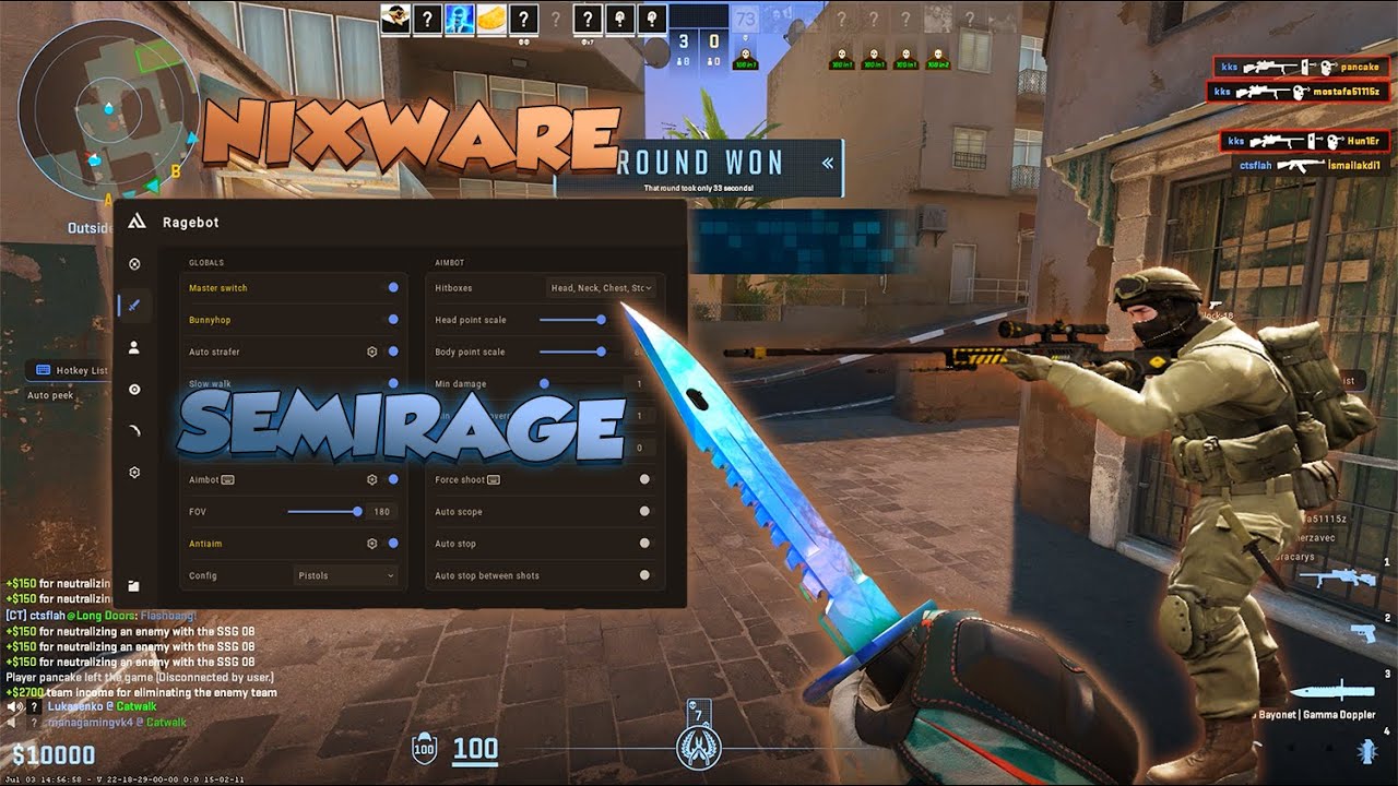 Nixware Is Unstoppable in CS2 SemiRage --- Free CFG! - YouTube