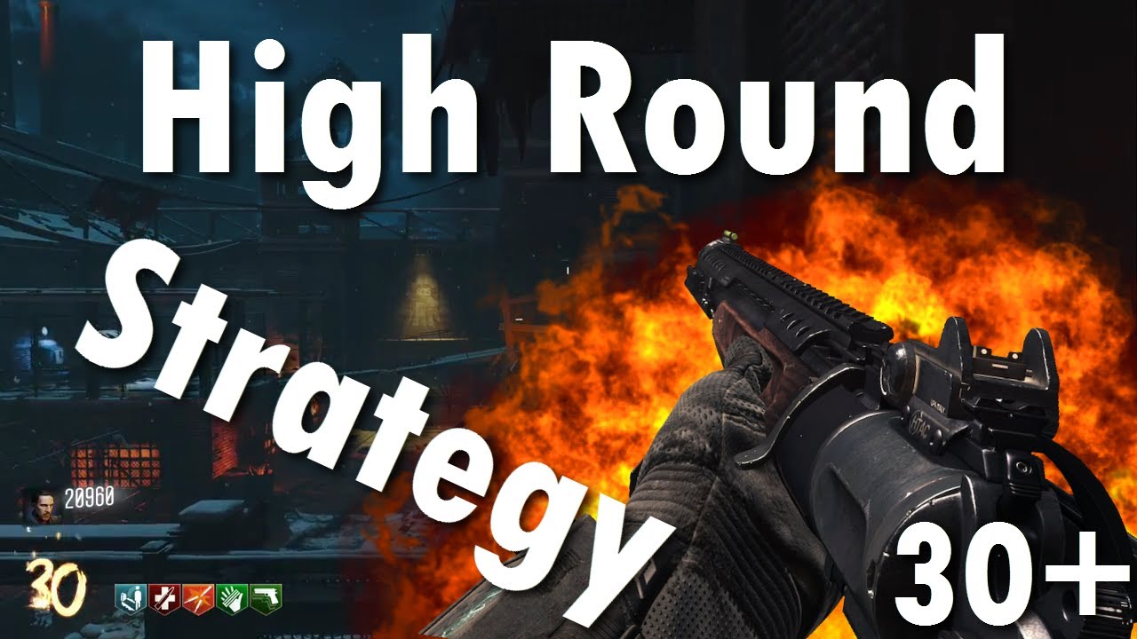 Black Ops 2 Zombies Die Rise High Level Strategy 2 Players - YouTube