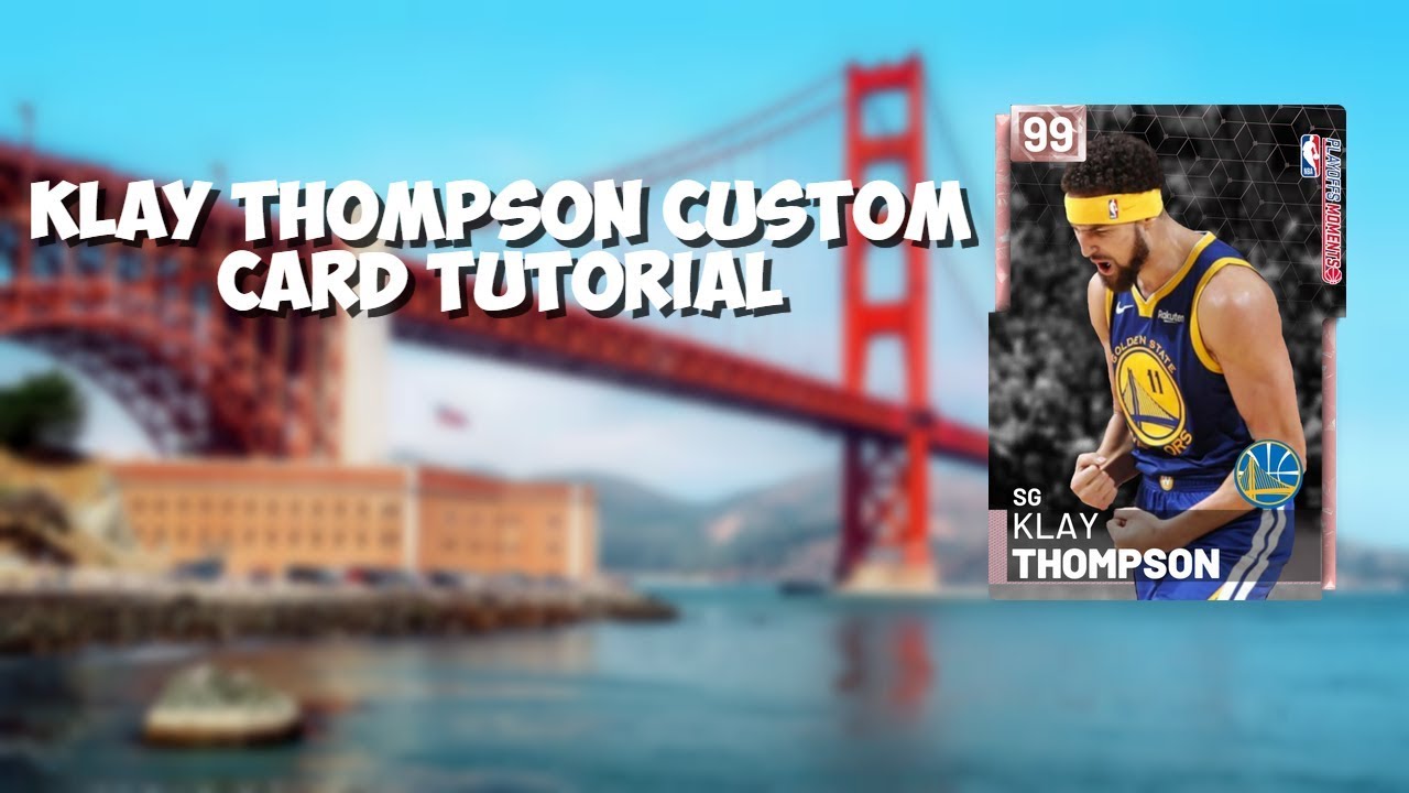 Klay Thompson 2kMtCentral Card Tutorial - YouTube