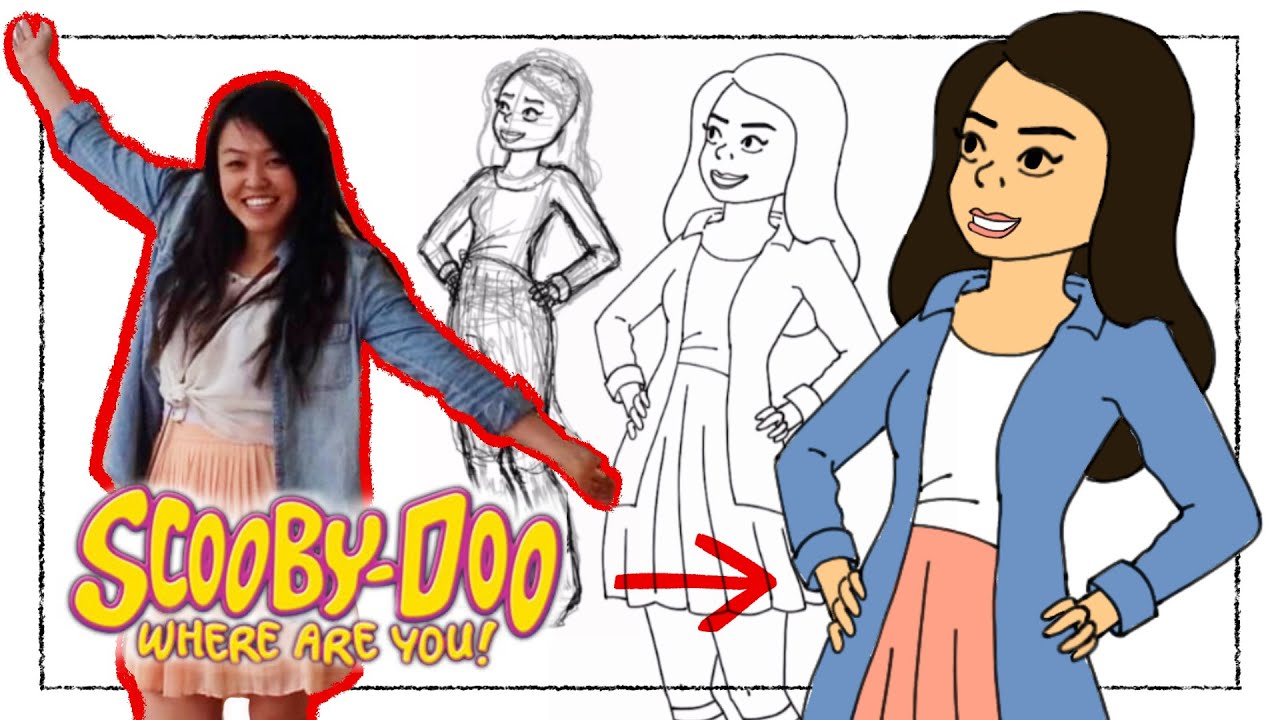 How to Draw Yourself as a SCOOBY DOO Character (Step-by-Step Drawing ...