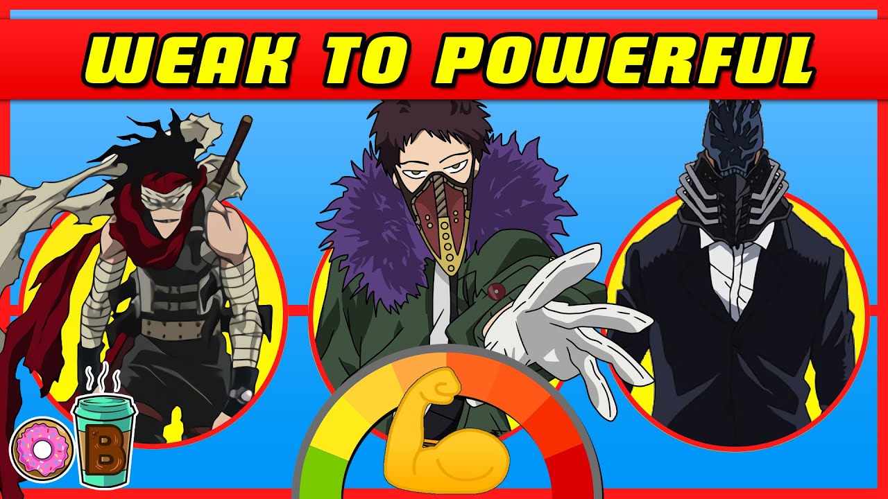 My Hero Academia Villains: Weak to Powerful - YouTube