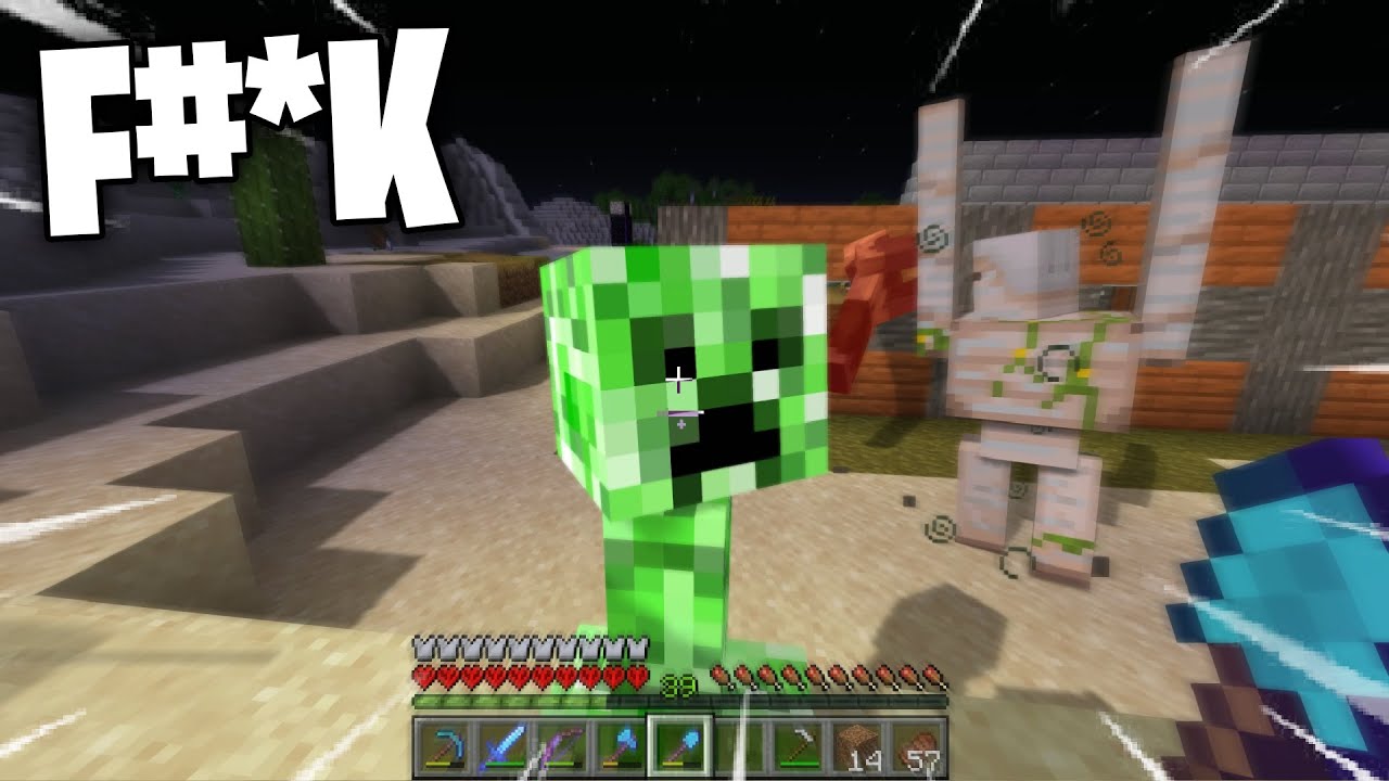 Day 8 Of Hardcore But This Creeper Exploded Me S2e8 Youtube