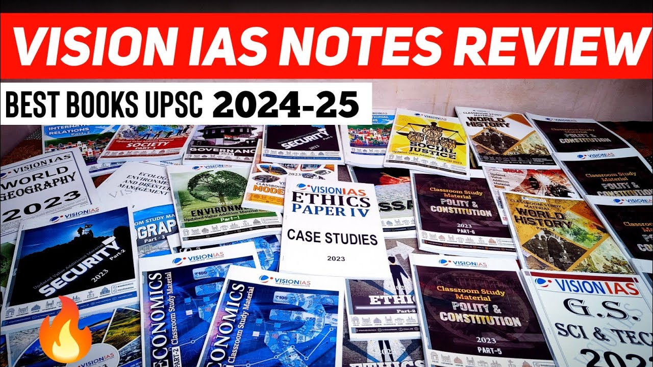 Vision IAS Notes Review 2024-25| UPSC Booklist and Notes | UPSC Prelims ...