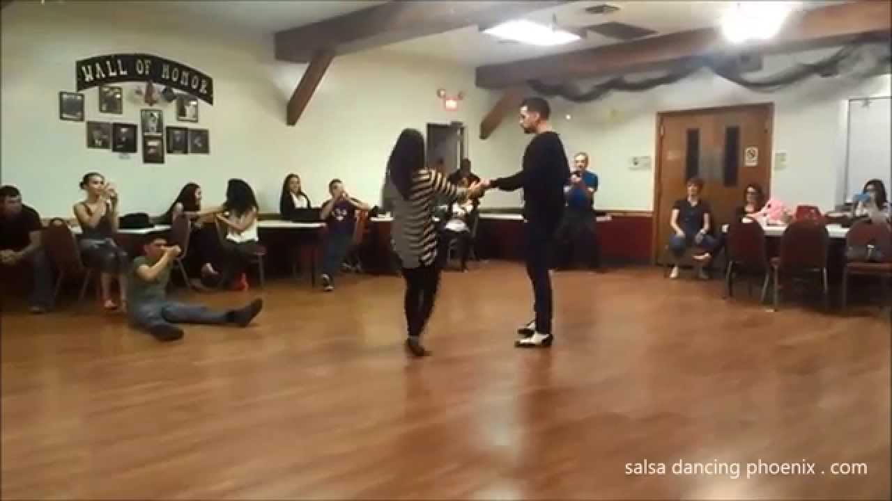 Intermediate salsa pattern by Mambo Exquisite 2 3 1015 - YouTube