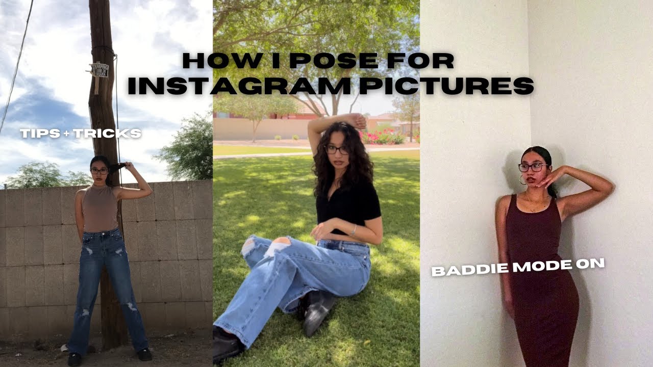 HOW I POSE FOR INSTAGRAM PICTURES / tips + tricks - YouTube
