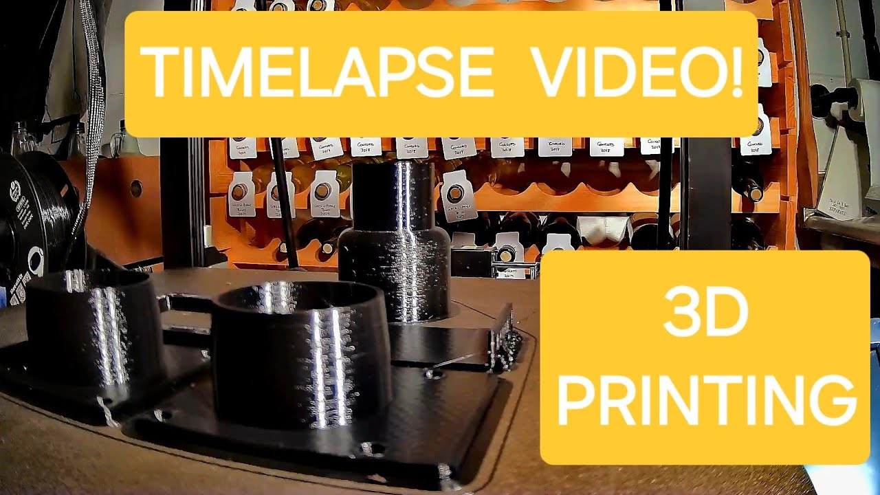 Timelapse 3D Print of Bee Vacuum Parts - YouTube
