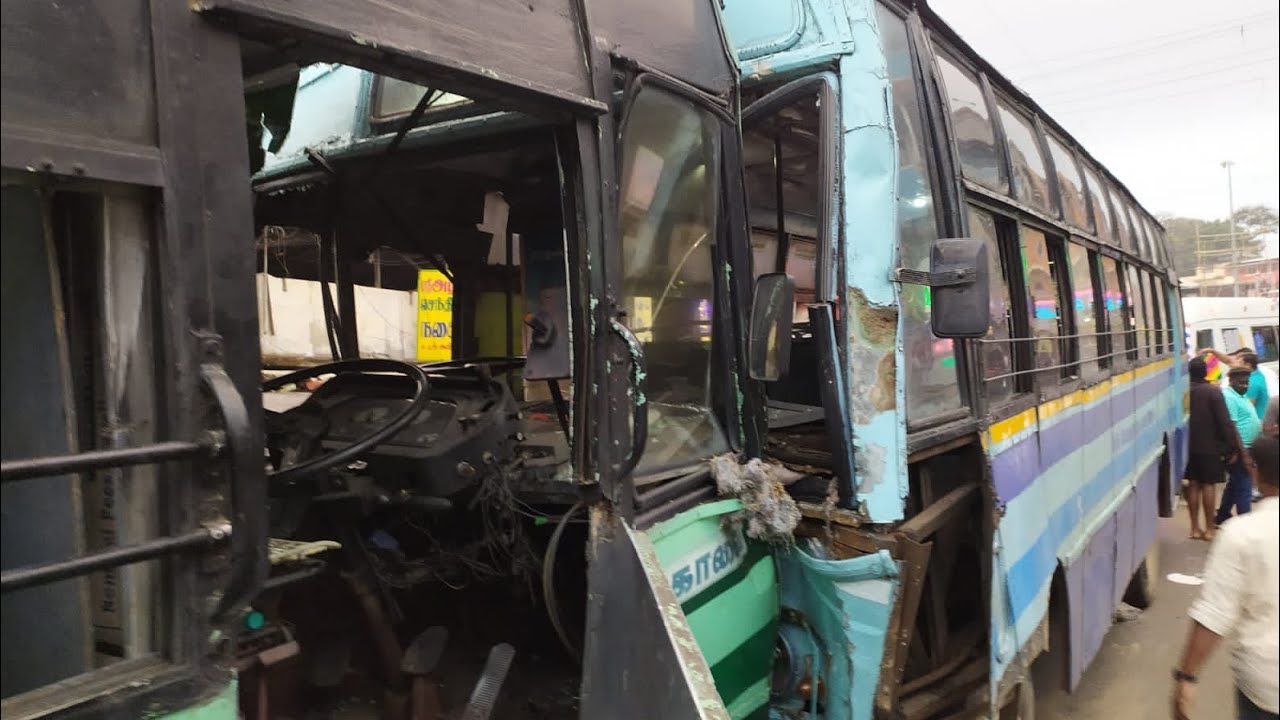 Tnstc bus accident | in Valparai | kovai (EXP) and vellamalai top bus 🥺 ...