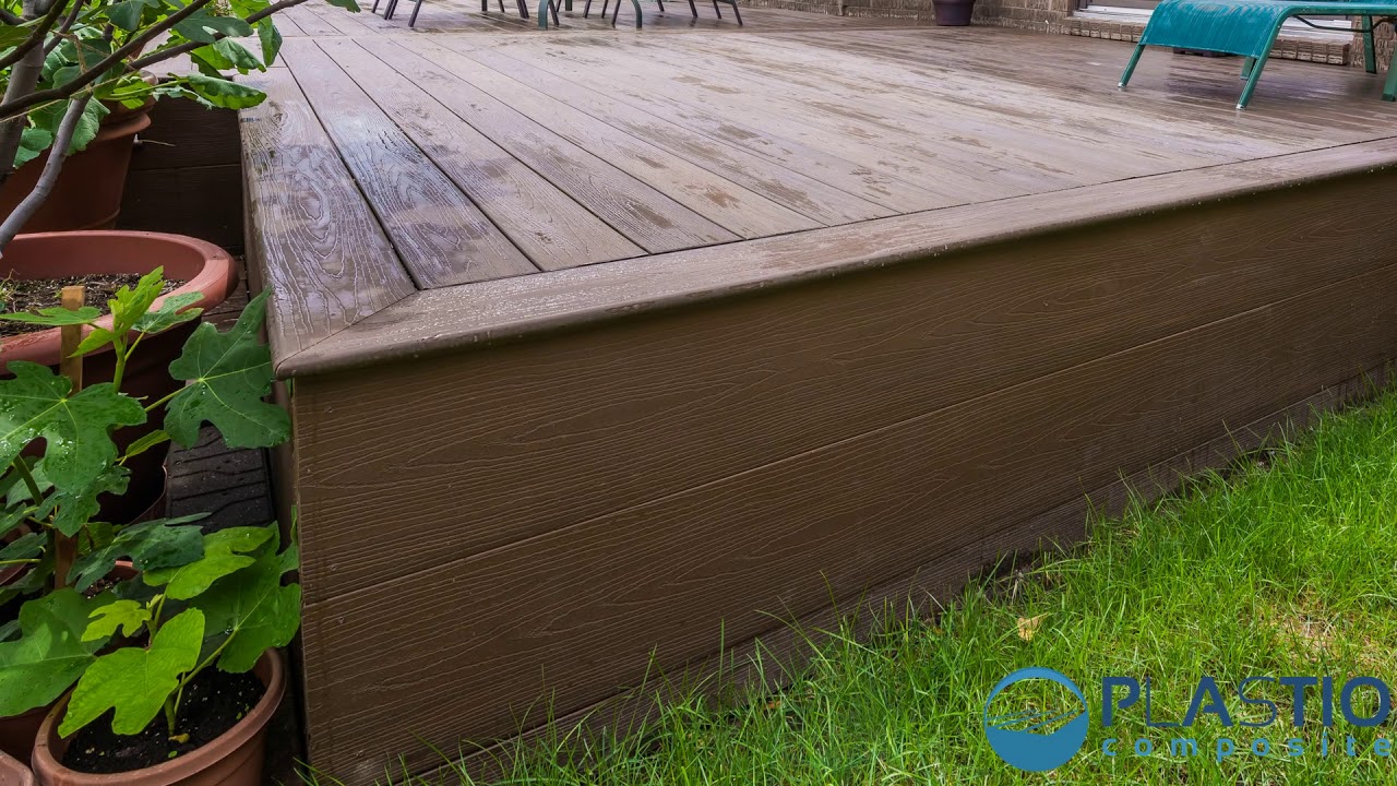 Beautiful modern composite deck in Laval, QC - YouTube