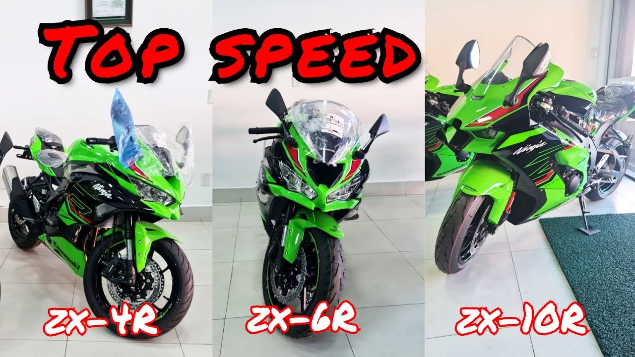 Top speed zx-4R zx-6R zx-10R @meucalhambeque - YouTube