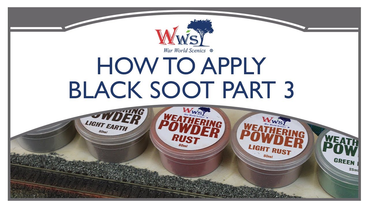 How to apply WWS Black Soot Weathering Powder to Track & Ballast Part 3 ...