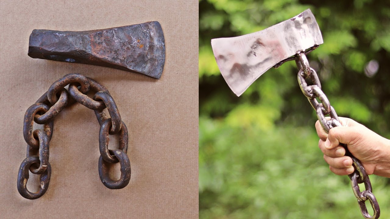 Restoration/Modification of Old Axe & Chain.How to | DIY | - YouTube