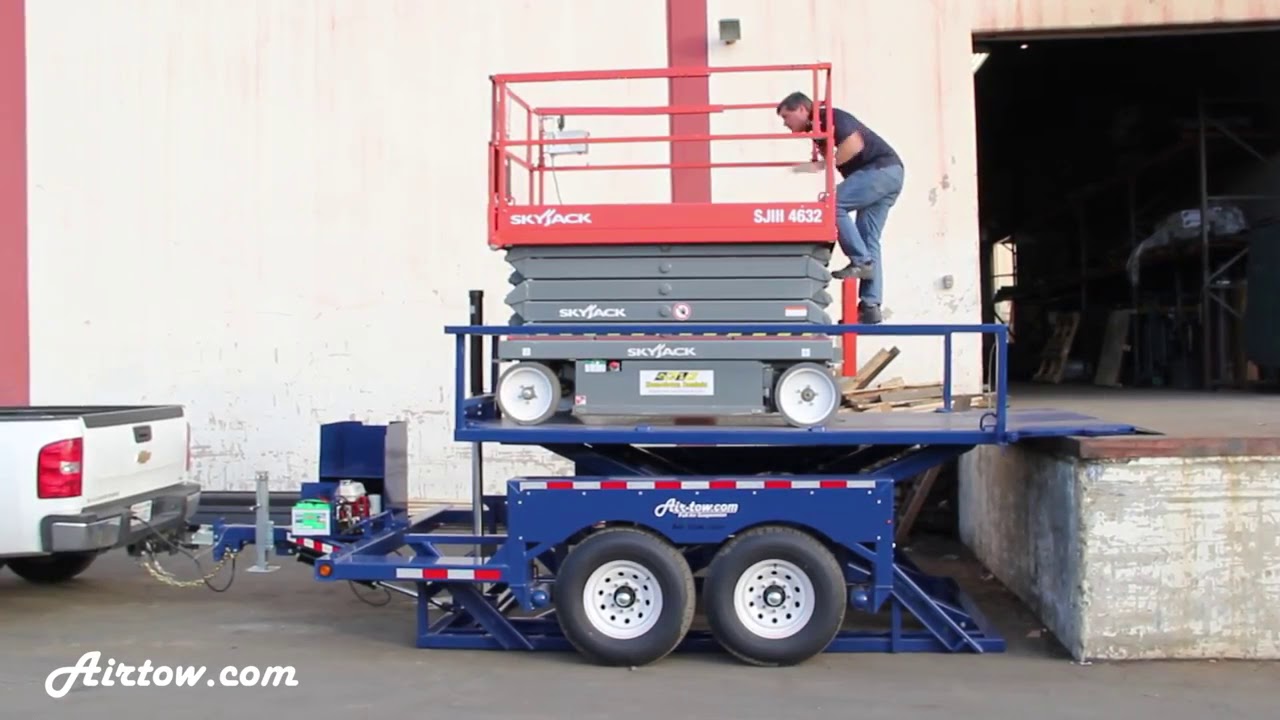 AIR-TOW DOCK LOADING TRAILER DS-DH-10 - YouTube