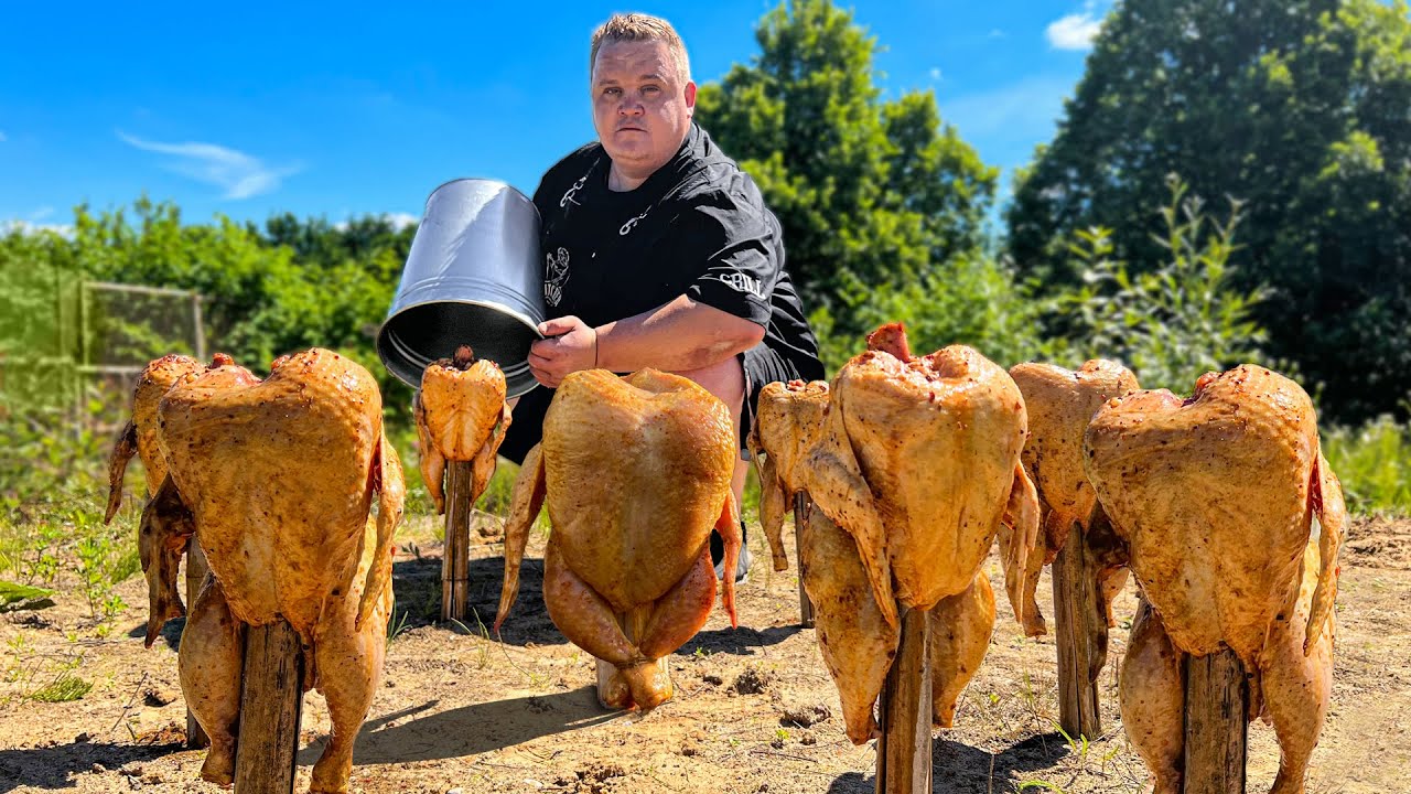 Extremely Tasty Chicken Under a Bucket! You Haven't Seen This Before ...