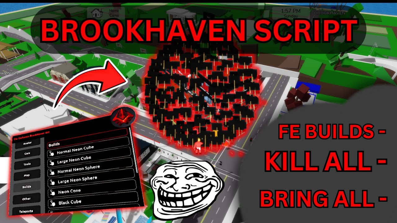 [NEWEST] Brookhaven Script | FE BUILDS, KILL ALL, BRING ALL | *PASTEBIN 2024* - YouTube