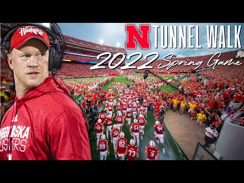 Nebraska Football Spring Game 2022 Tunnel Walk - YouTube
