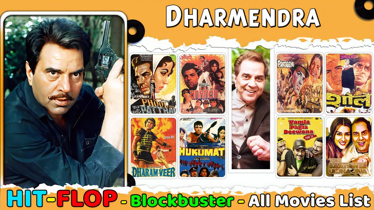 Dharmendra Hit and Flop All Movies List & Box Office Collection | Dharmendra All Films Name List ...