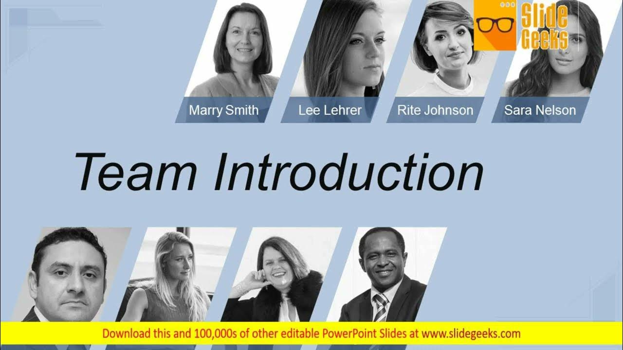 Team Introduction Ppt Powerpoint Presentation Sample - YouTube