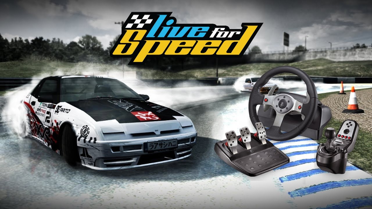 Practising drift in LFS w/Wheelcam - Diy FFB steering wheel | LFS #1 ...