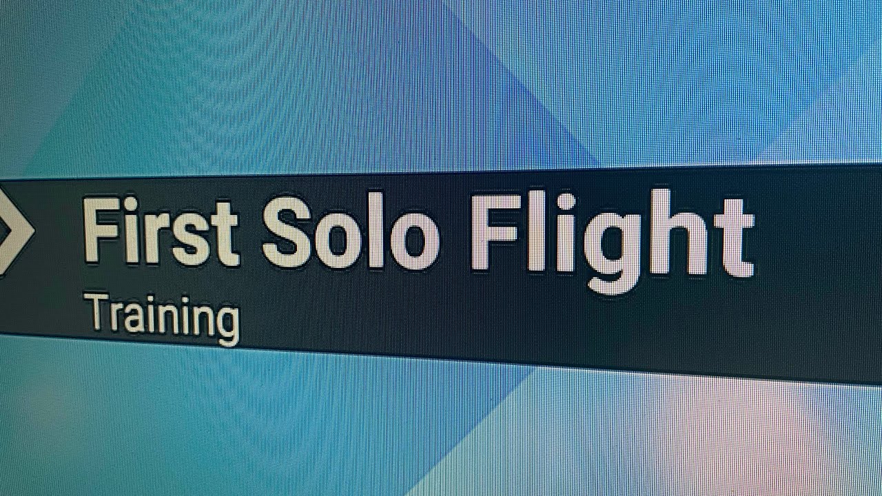 MSFS 2024 first solo flight training - YouTube