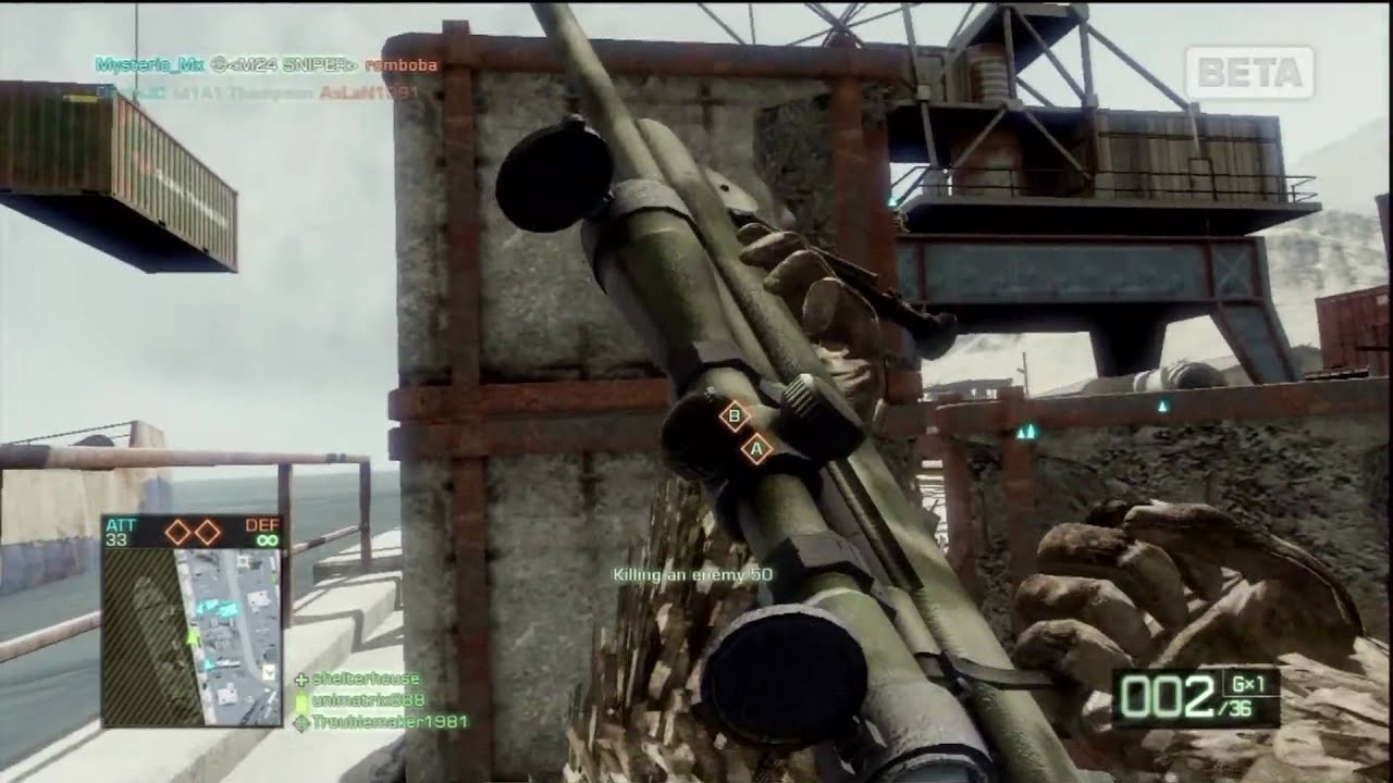 Battlefield Bad Company 2 Beta - Kill Montage ( Recon / Sniper )Part 2 ...