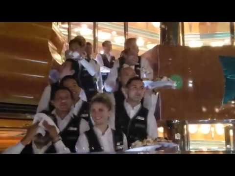 The saddest song on any Carnival Cruise... the goodbye song. (Serving ...