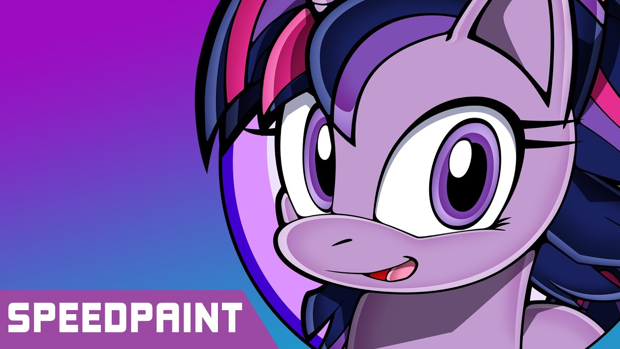 [MLP Speedpaint 🎨] Punk Twilight Sparkle Portrait - YouTube
